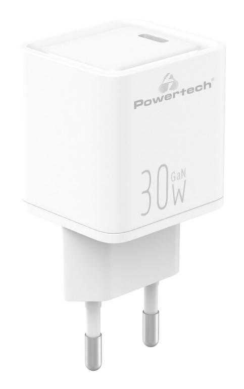 Powertech PT-1093 USB-C Wall Adapter Λευκό | Dileris.gr